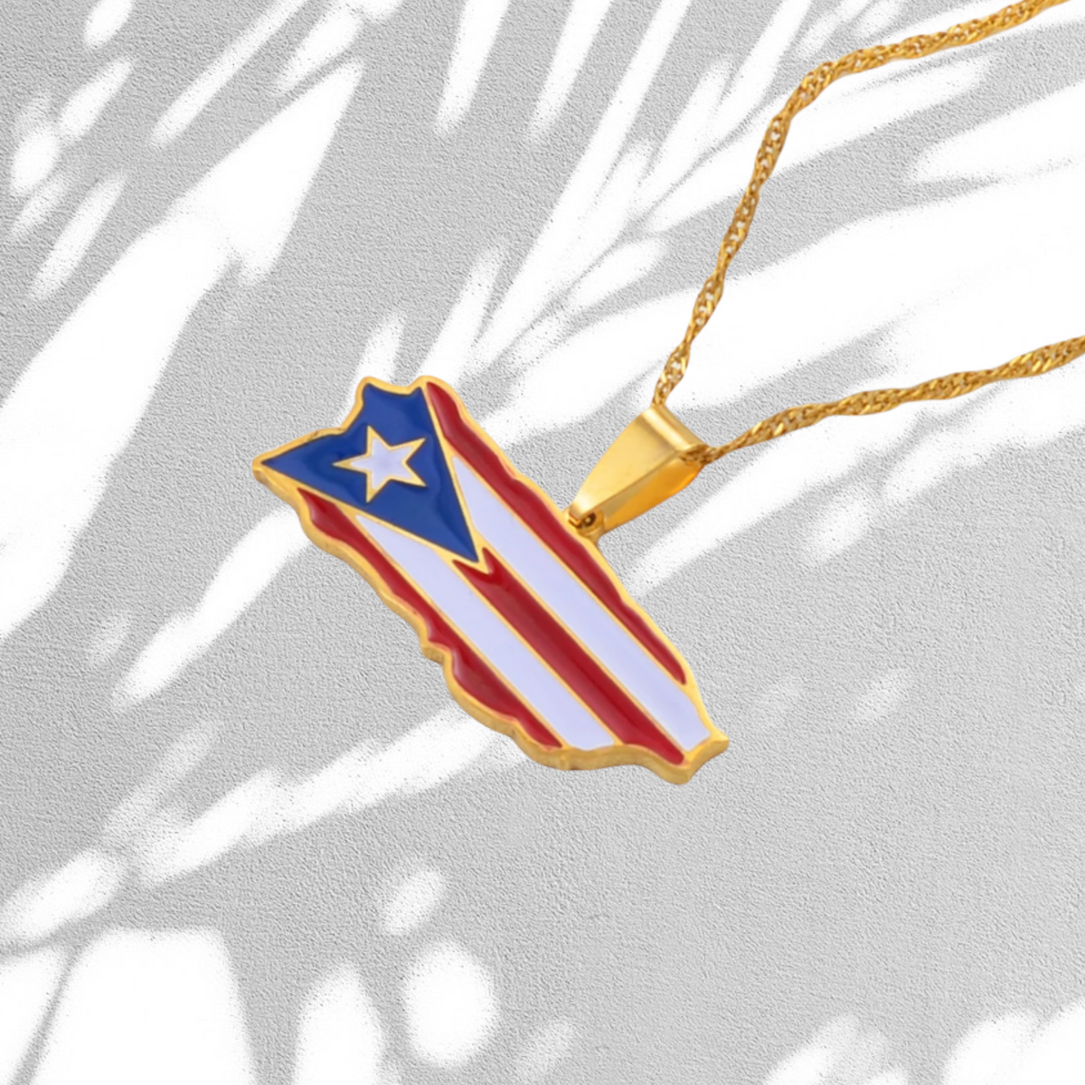 Puerto Rico Map Necklace – LatinosFactory